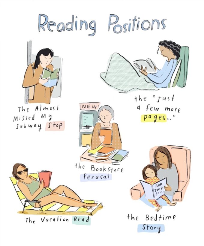 Reading Positions | Cup of Jo