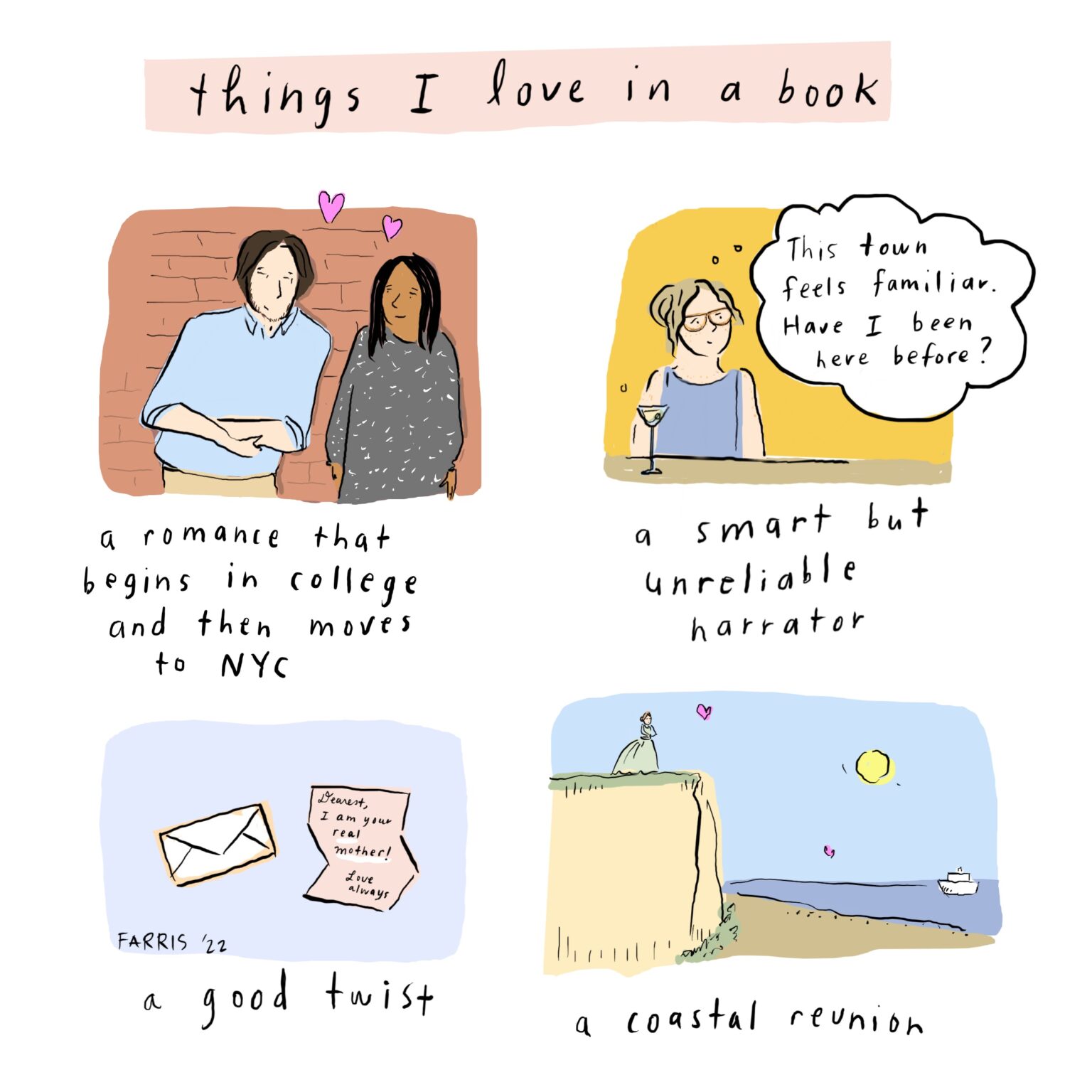 Things I Love in a Book | Cup of Jo