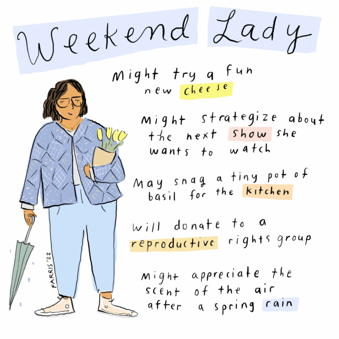 Weekend Lady | Cup of Jo