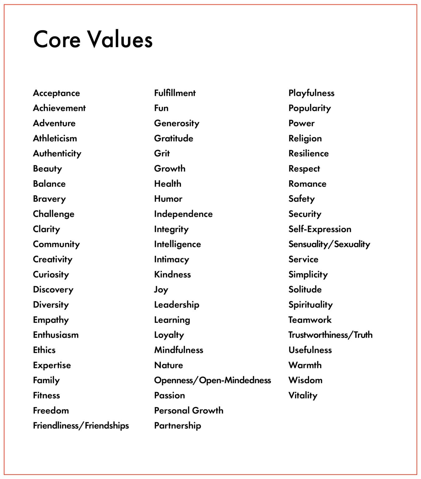 What Are Your Core Values? | Cup of Jo