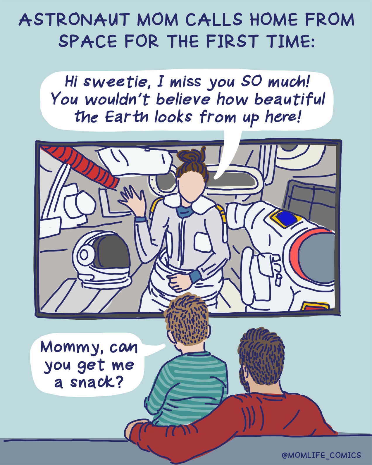 Astronaut Mom Calls Home From Space for the First Time | Cup of Jo